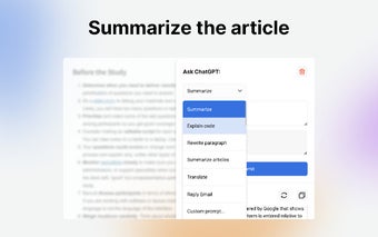 ChatGPT Sidebar for AI Text generator & editor: review, features & use cases